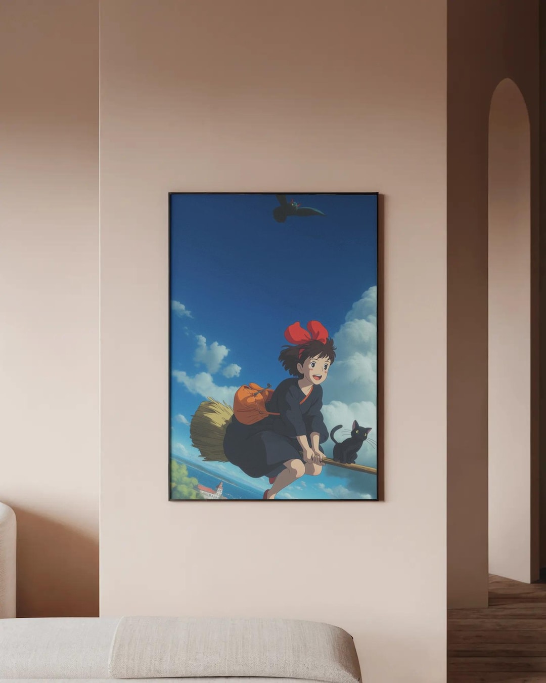 Kiki's Delivery Service Studio Ghibli Poster - Hayao Miyazaki Movie ...