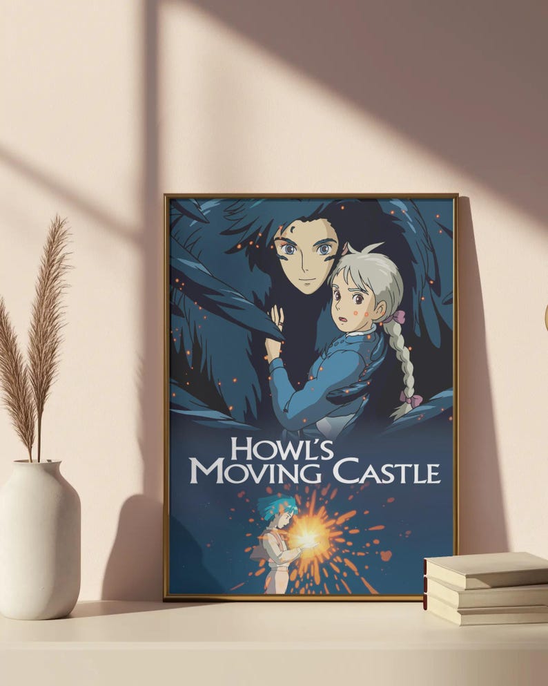 Howl's Moving Castle Poster - Studio Ghibli Wall Art, Digital Download ...