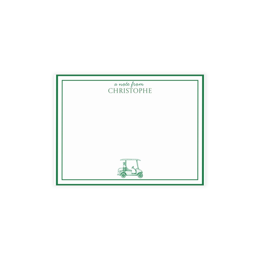 Personalized Golf Stationary (envelopes Included) - Etsy