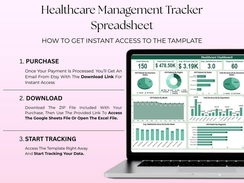 Hospital Management Tracker - Excel and Google Sheets Dashboard for ...