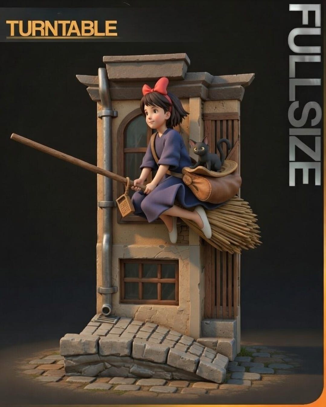 Kiki's Delivery Service 3D Printable Resin Figure | Anime Witch Statue ...