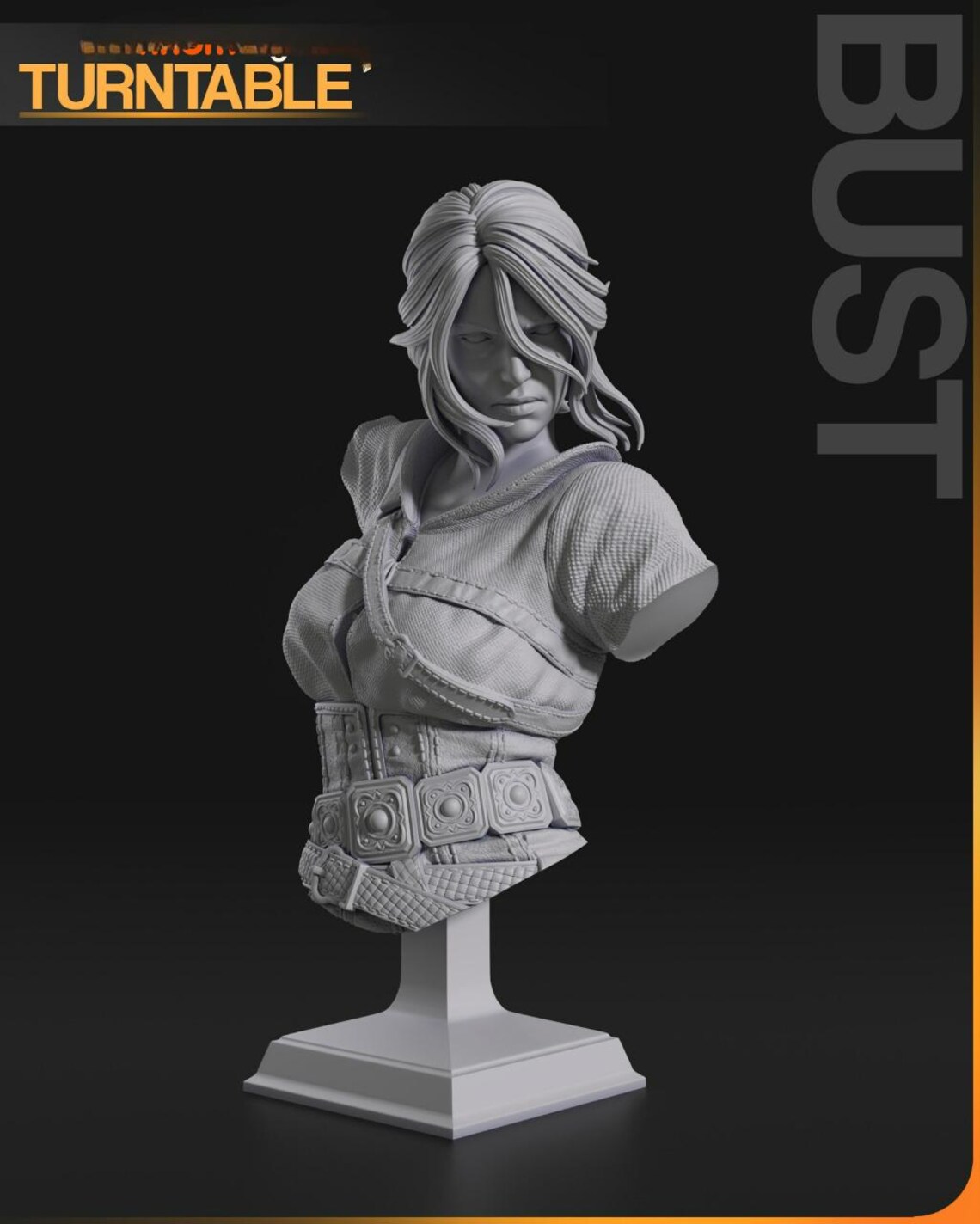 Ciri STL | White Hair Warrior Princess 3D Printable Figure | the ...