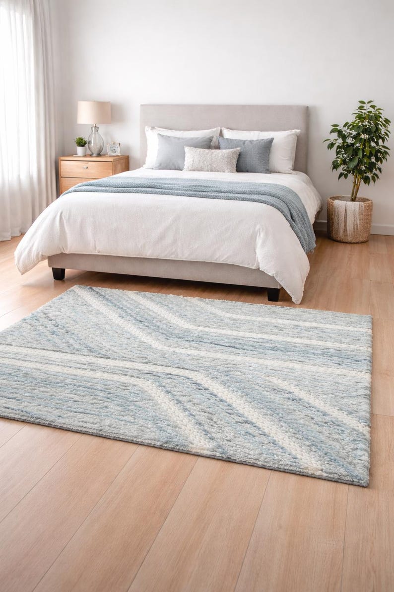 Buy Table Tuff Wool Area Rug – Modern Indian Carpet for Home Decor ...