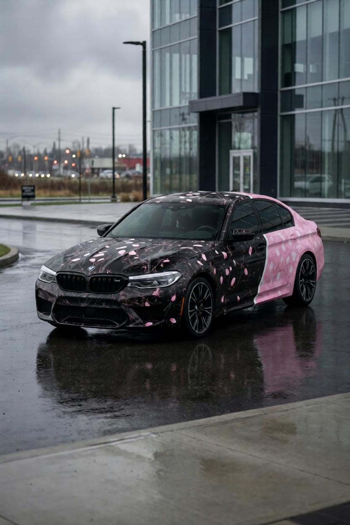 Midnight Sakura – Black & Pink JDM Wrap Design | Car Livery (4K EPS ...