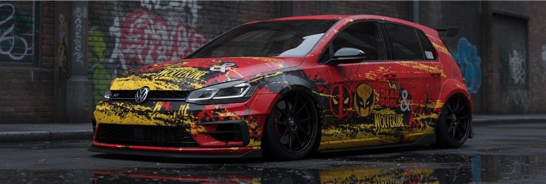 Anti-hero - Wrap Design - Red & Yellow Livery | EPS Vector | High ...