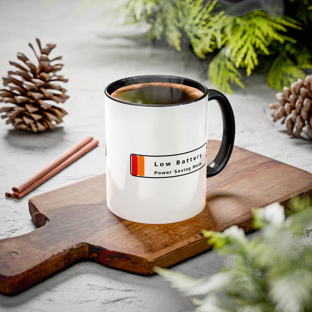 Low Battery Full Power Coffee Mug - Etsy