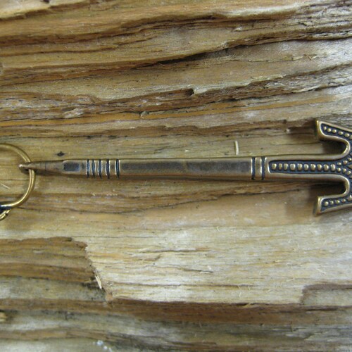 Bronze Viking Angled Key | Etsy