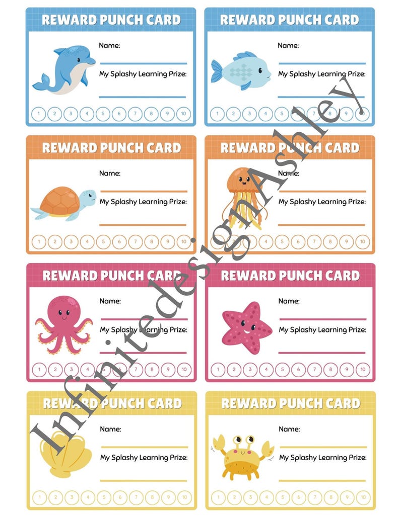 Printable Punch Cards - Etsy