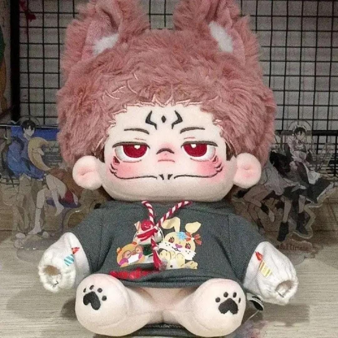 20cm Jujutsu Kaisen Ryomen Sukuna Figure Cute Plush Toy Magnetic Tail ...