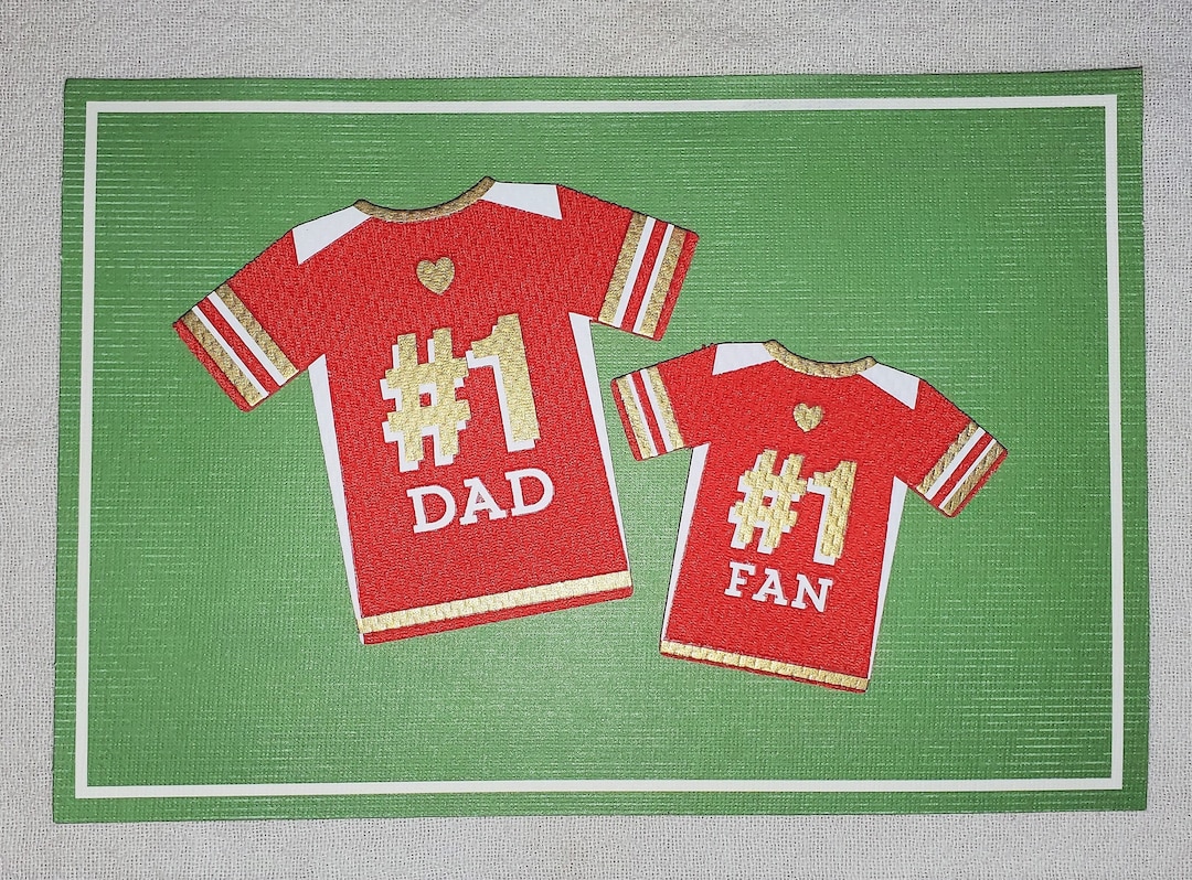 Foam and Paper - #1 DAD #1 Fan Sports Shirts - Recycled From Greeting ...