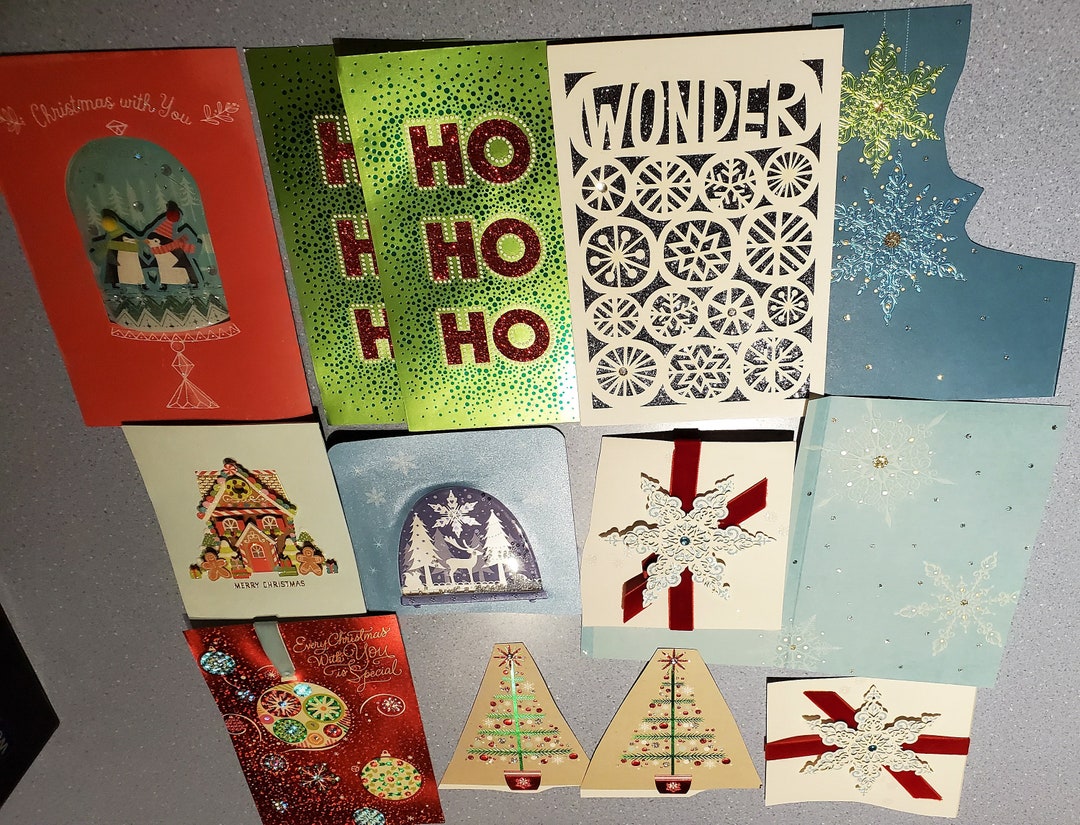 Cut Apart New Cards for Embellishments and Paper - Christmas Themed ...