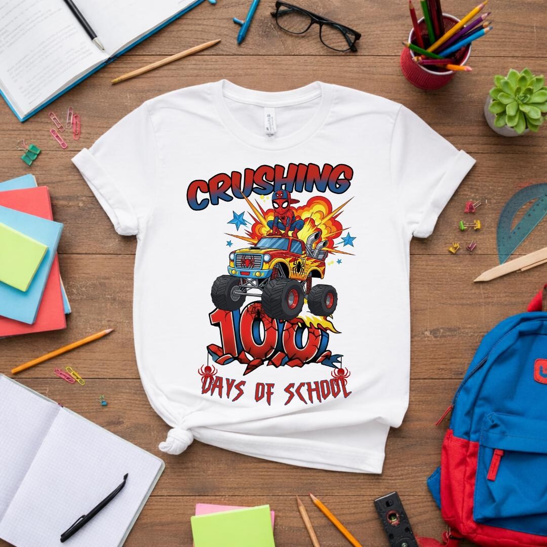 I Crushed 100 Days of School Png,school Design,100 Days of School PNG ...