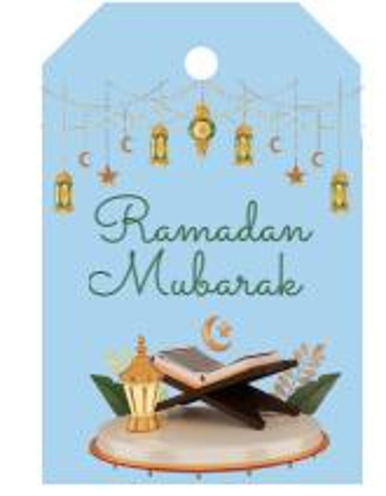 Printable Ramadan & Eid Party Tags With Customizable Designs| Set of 9 ...