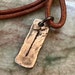 Artisan Handforged Fine Silver Cross and Leather Necklace, Cross ...