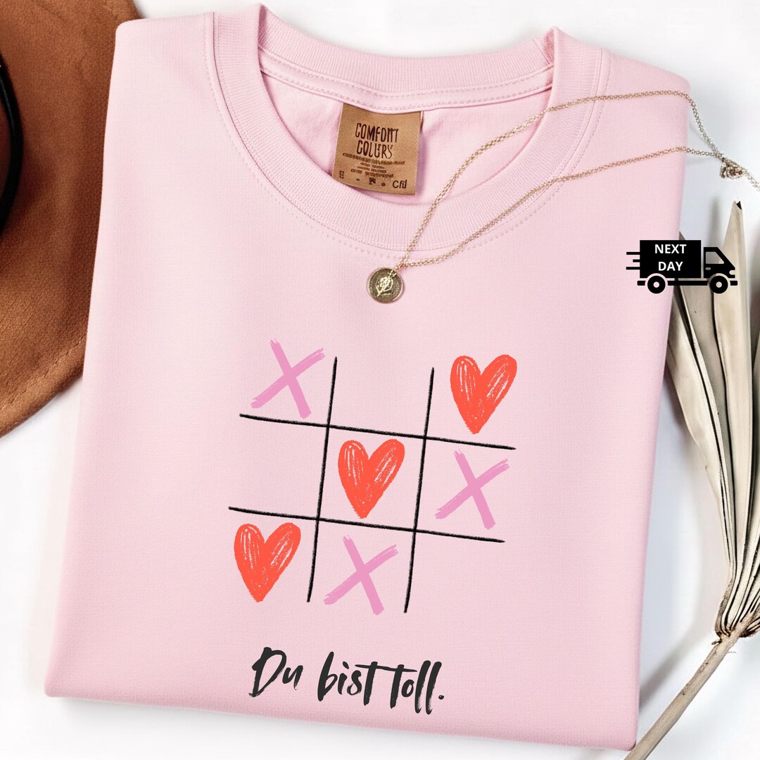 Valentine’s Day Tic Tac Toe, Du Bist Toll German Quote Teacher Gift ...