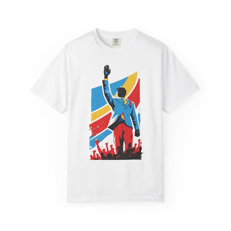 Michael Koka Congo Fan T-shirt | Premium Tricolor Design (white, Black ...
