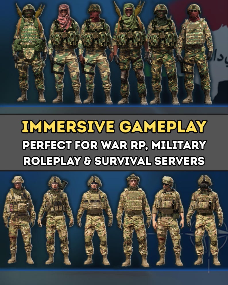 Fivem Ultimate Evolution EUP Mega Pack 4.3GB Outfits for Army, Rebels ...
