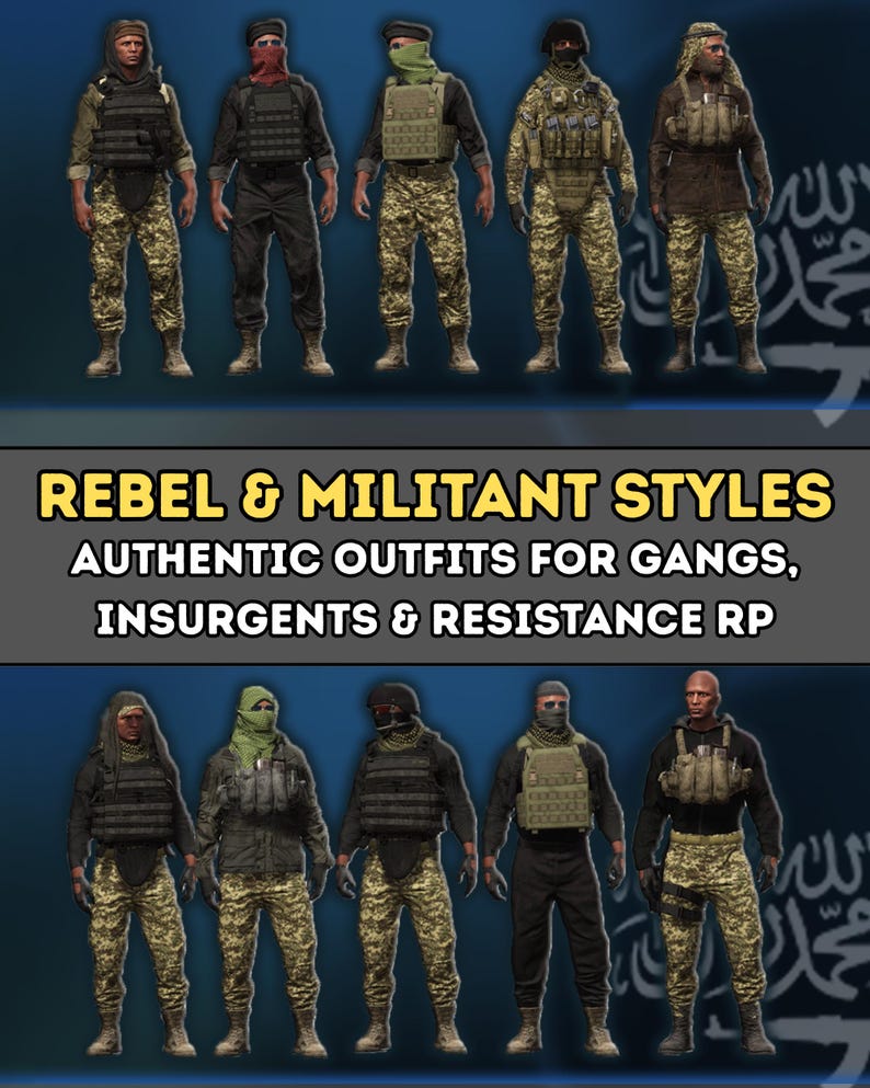 Fivem Ultimate Evolution EUP Mega Pack 4.3GB Outfits for Army, Rebels ...