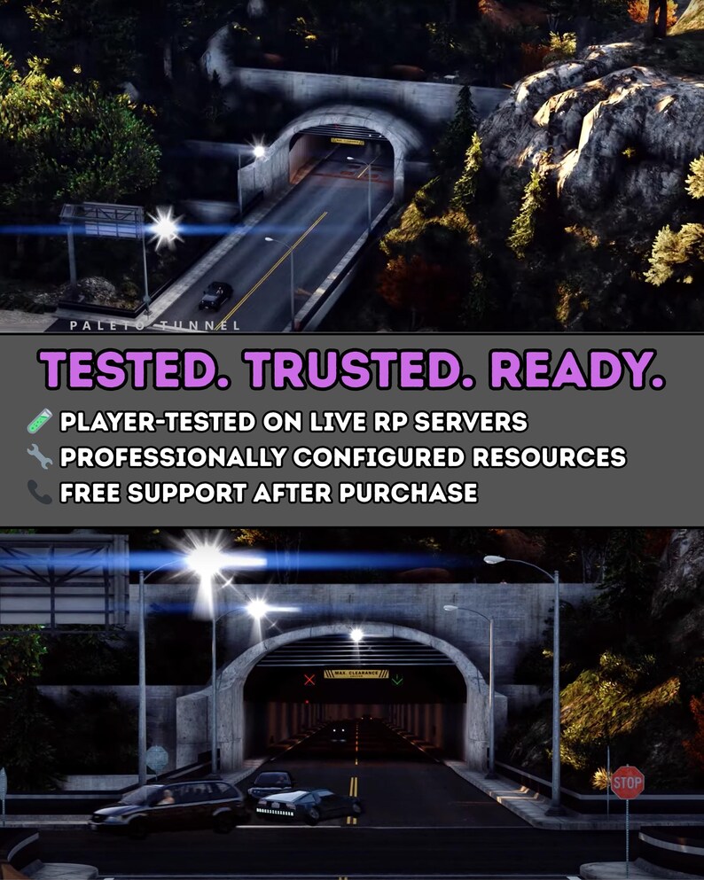Fivem Tunnels & Bridges Pack | Map Expansion MLO + Border Script ...