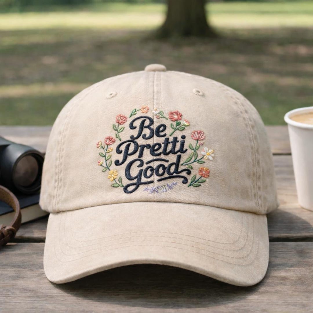 Be Pretti Good Embroidered Washed Hat, Resist Abolish ICE Political ...