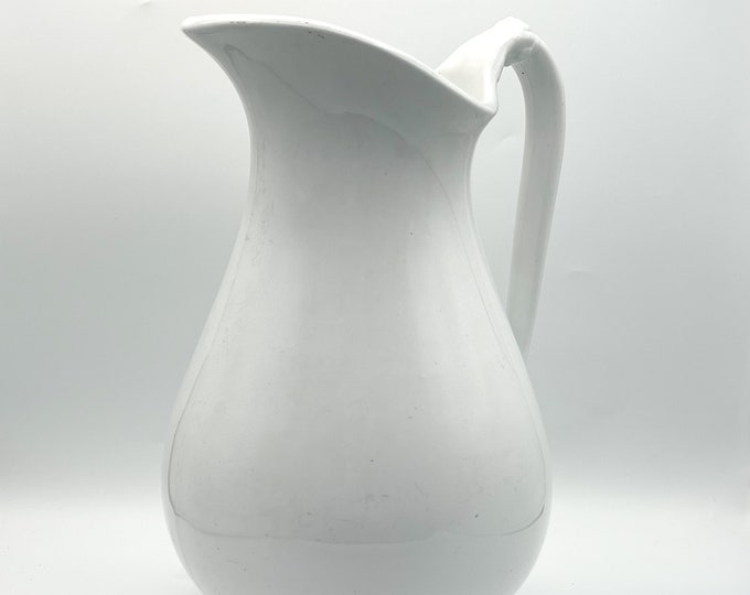 Antique 1870 T & R BOOTE BURSLEM Ironstone Pitcher in Senate Pattern ...
