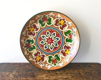 Folk art plate | Etsy