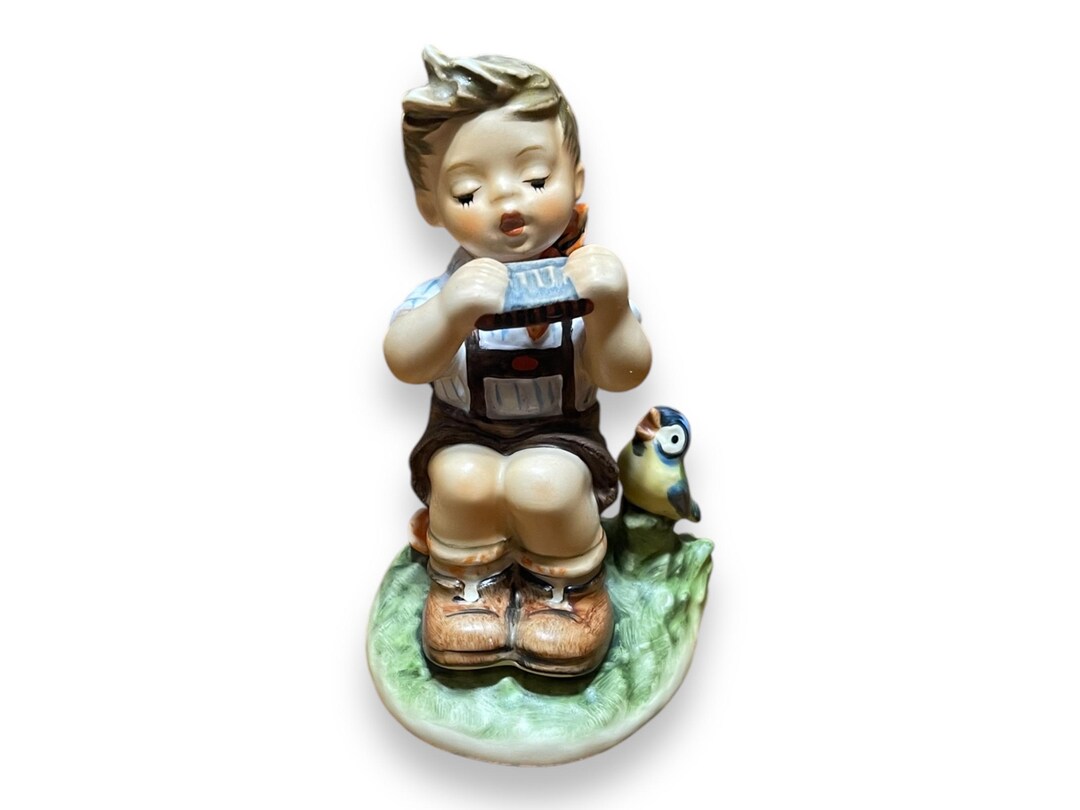 Vintage Goebel Hummel "in D Major" Boy With Bluebird and Harmonica ...