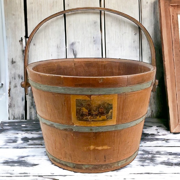 Primitive Bucket - Etsy