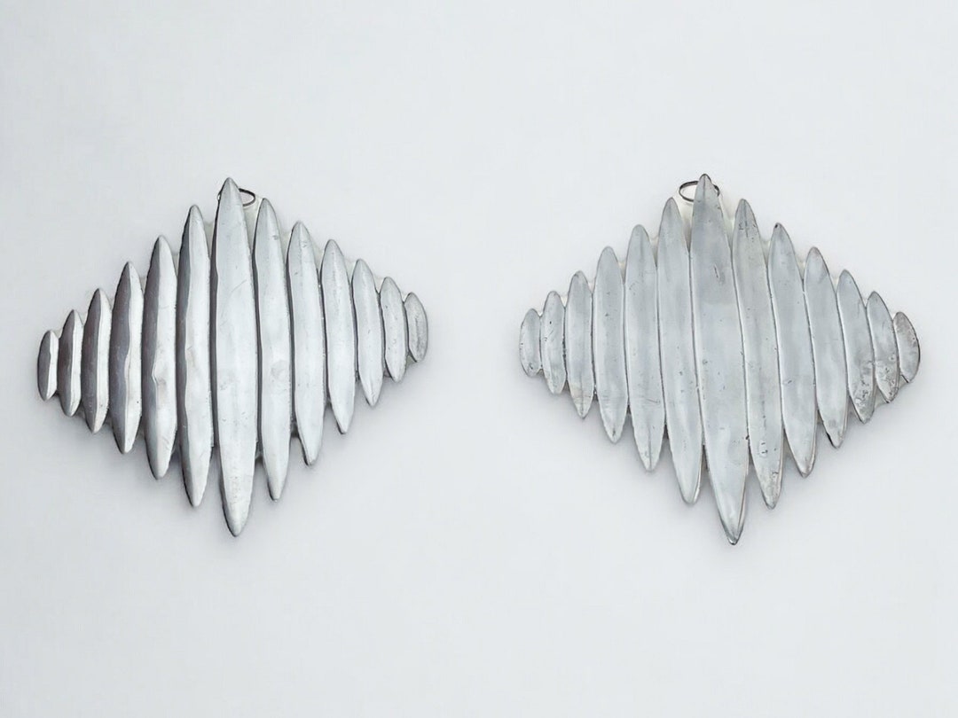 Pair of Mid Century COPCO Denmark Cast Aluminum Trivets Wall Hangings ...