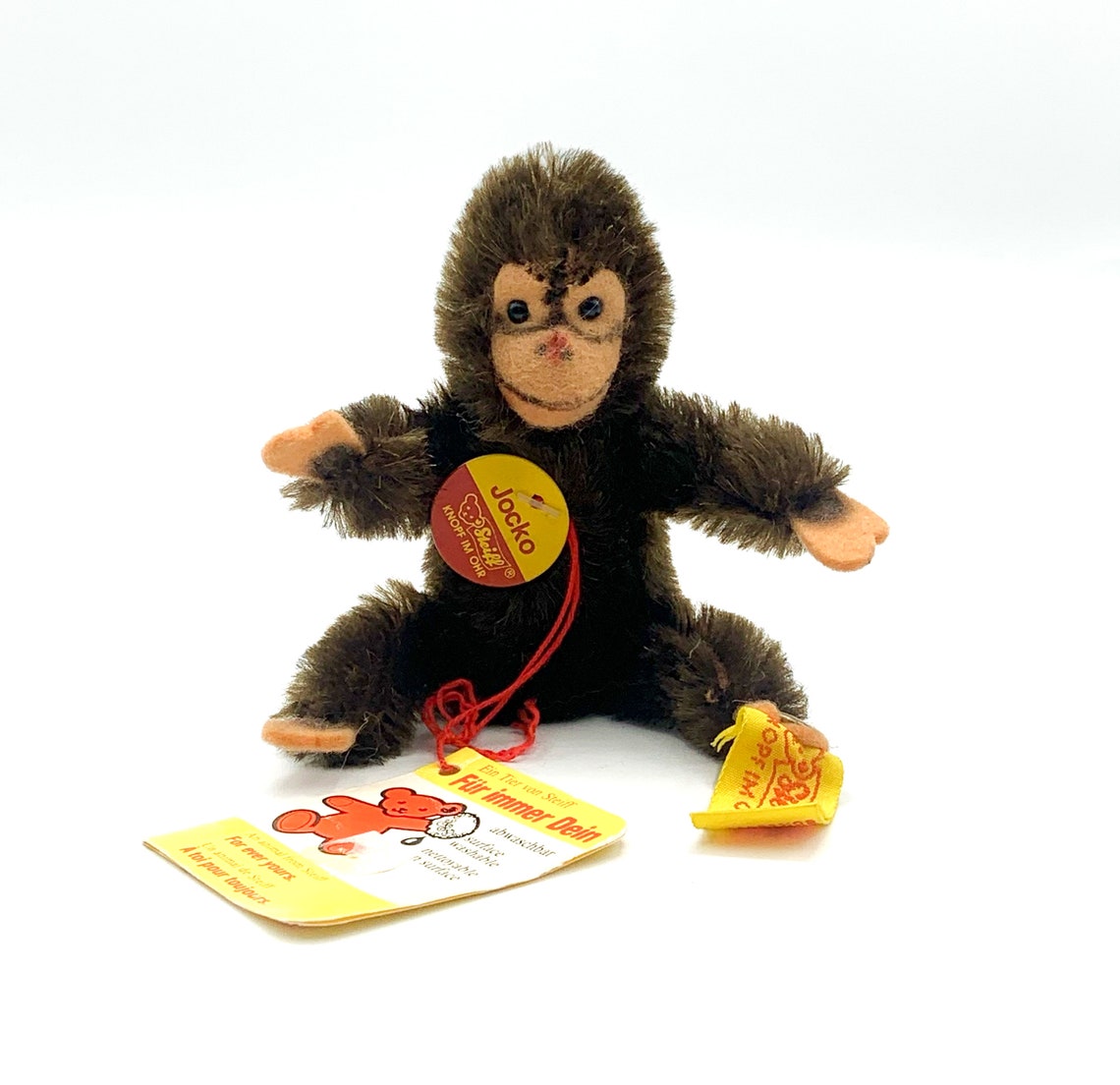 Vintage Miniature STEIFF Monkey jocko Made in | Etsy