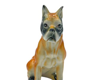 Tilso Japanese Boxer Dog Figurine, Vintage Boxer Dog, Dog Decor ...
