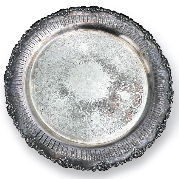 Victorian Silverplate Tray - Etsy