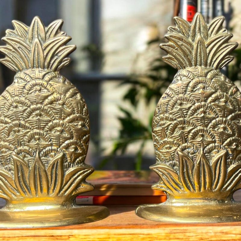 Pineapple Bookends - Etsy
