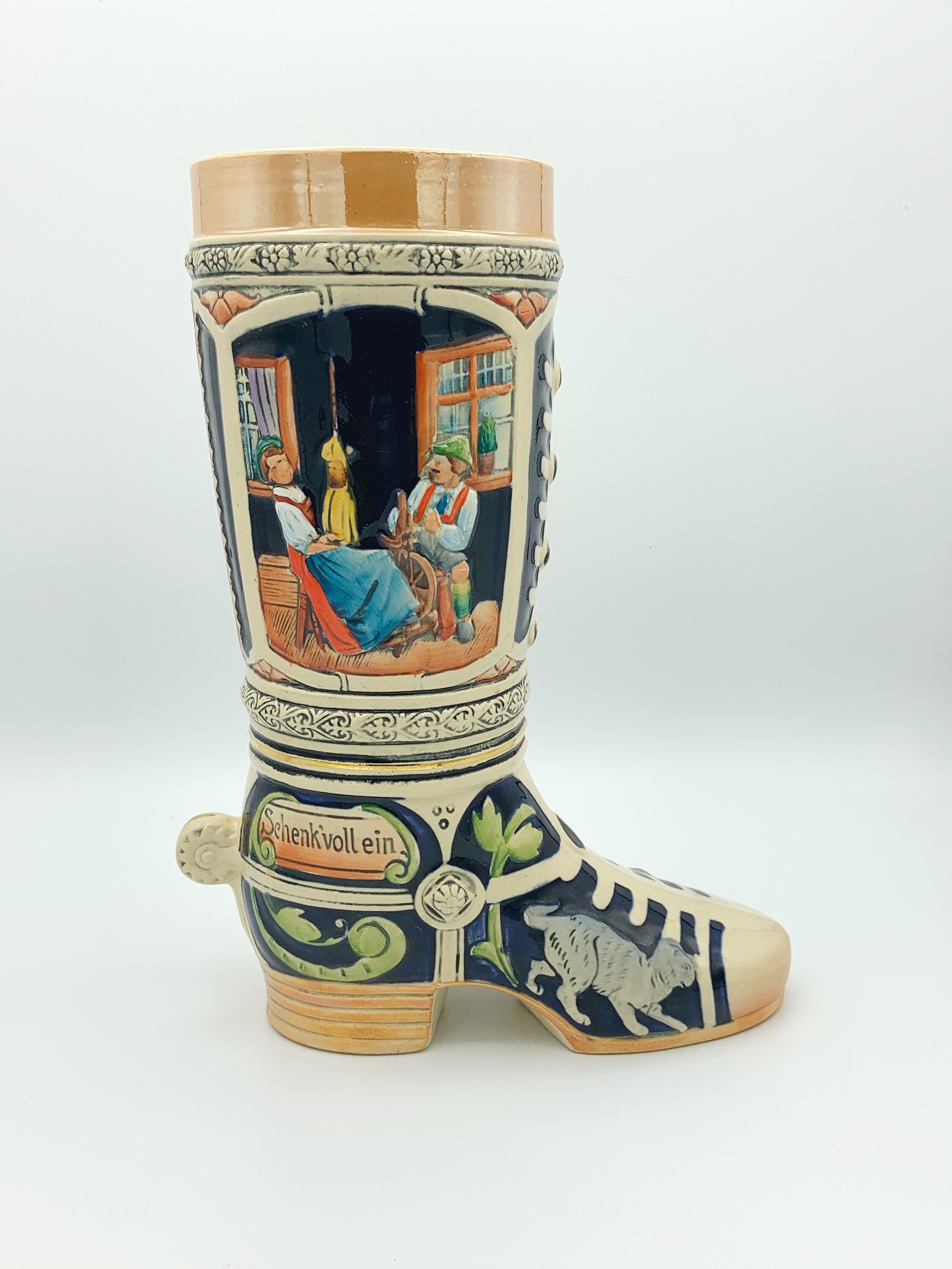 Vintage Werner Cornelius Boot Stein West Germany / Vintage - Etsy