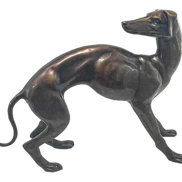 Metal Greyhound Statue - Etsy