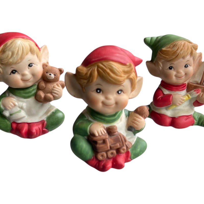 Homco Elves - Etsy