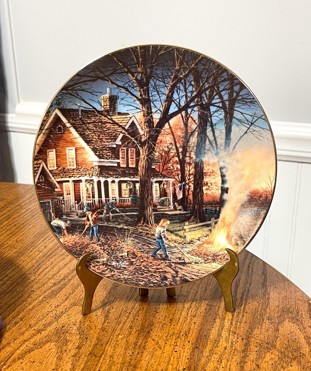 Vintage Terry Redlin Collector Plate autumn Evening3436c - Etsy