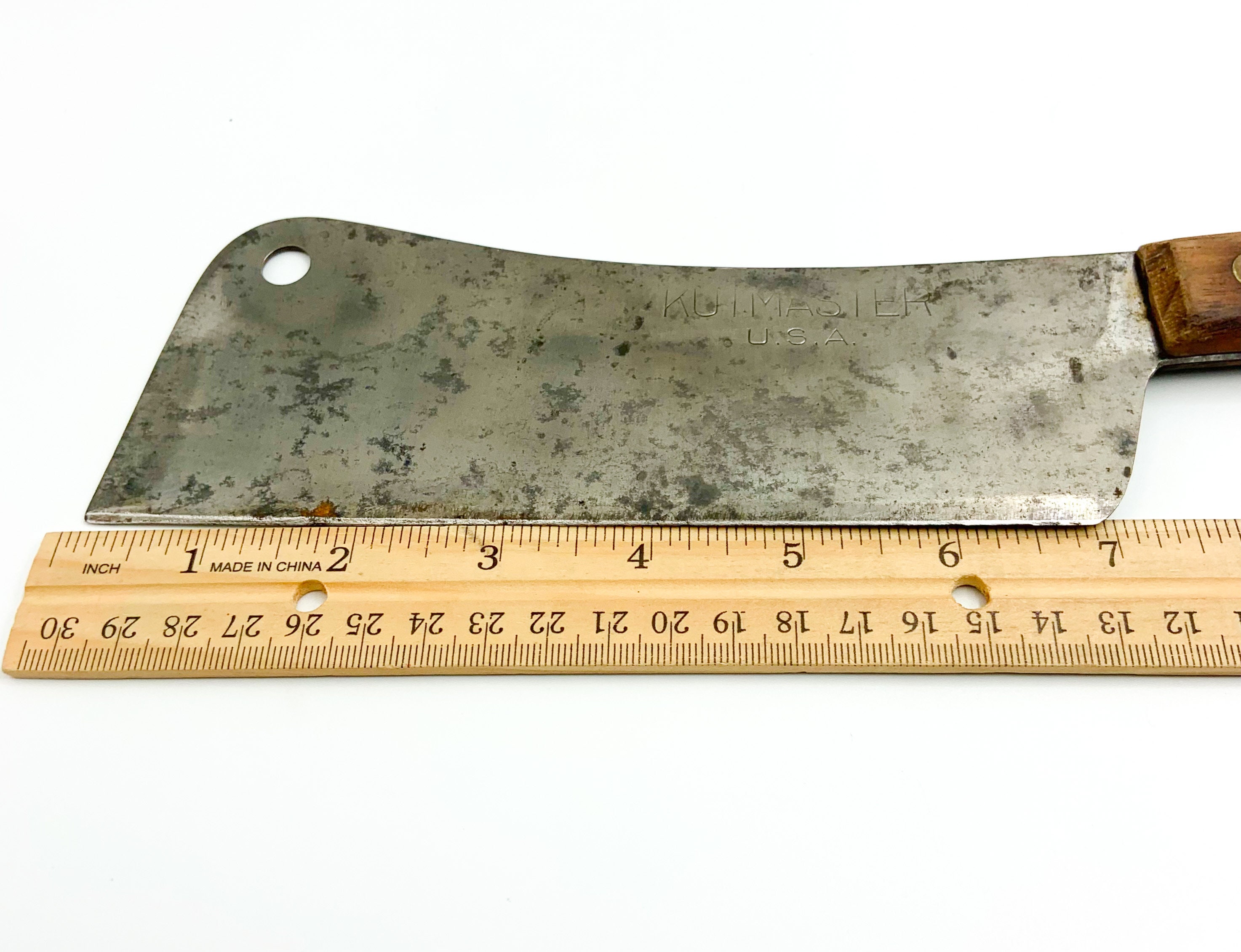 Vintage Kutmaster USA High Carbon Steel Full Tang Cleaver / | Etsy