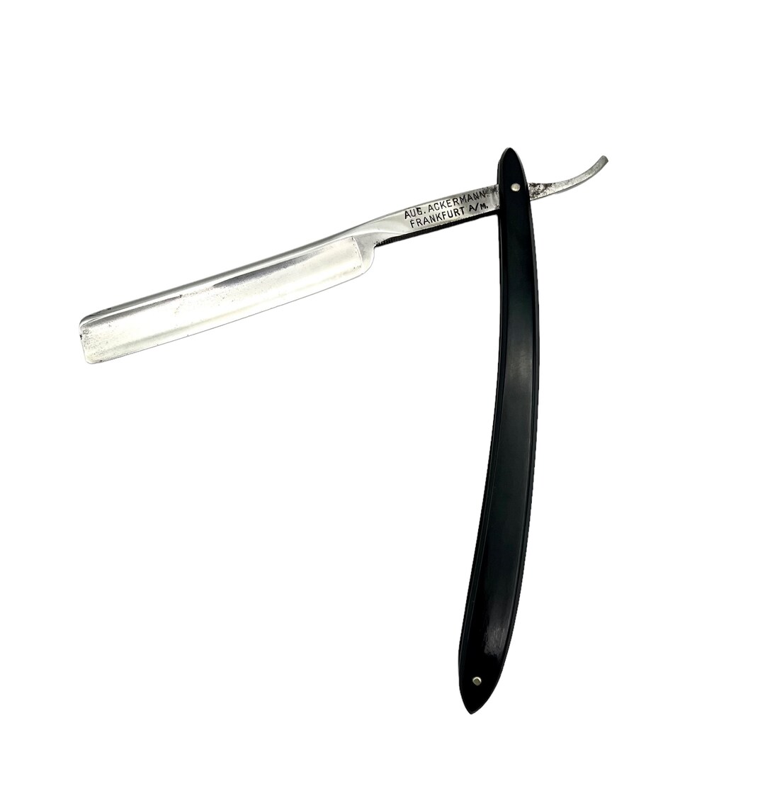 Antique German Straight Razor Aug. Ackermann Frankfurt A/M. 142 3/8 ...