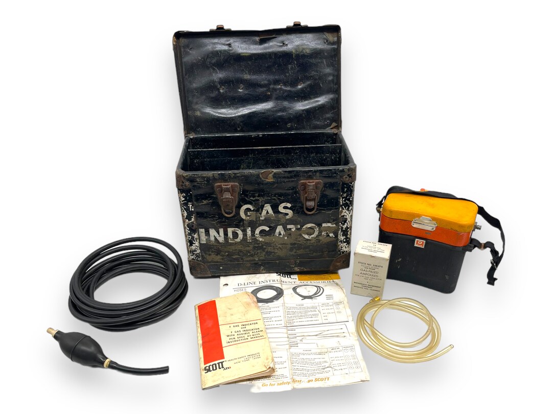 Vintage Michigan Bell Gas Indicator Meter Set With Box / Vintage Tools ...
