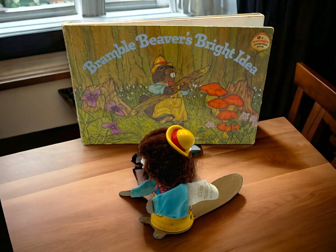 Vintage 1980 Fisher Price Bramble Beaver's Bright Idea Toy and Book ...