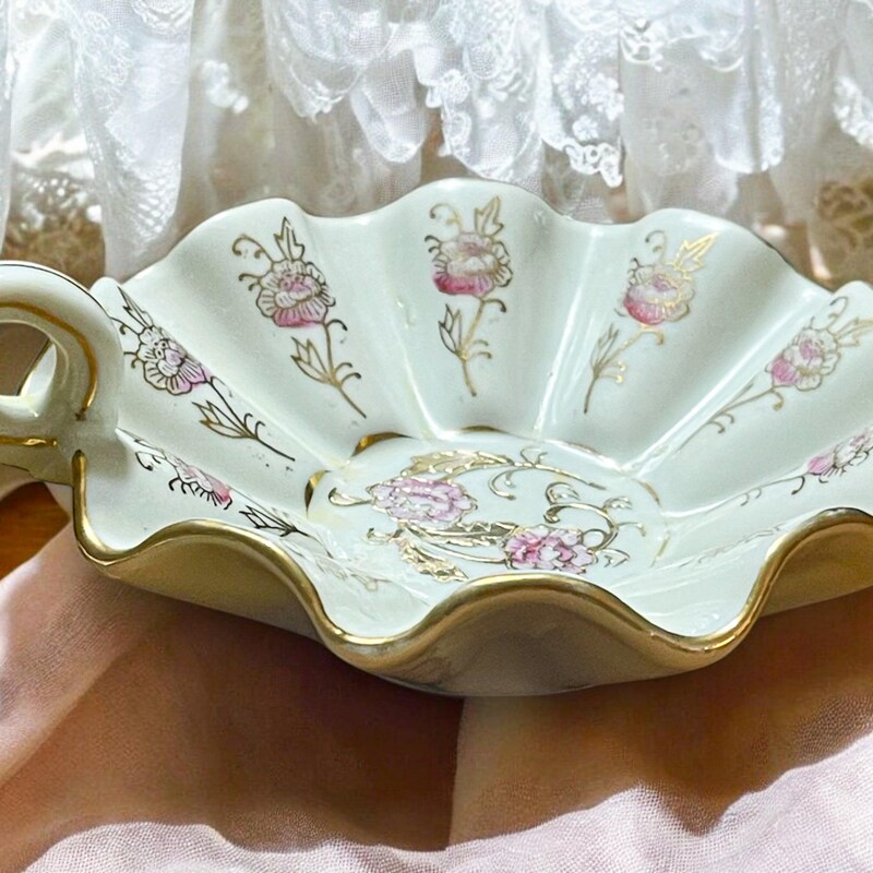 Nappy Handled Dish Porcelain - Etsy