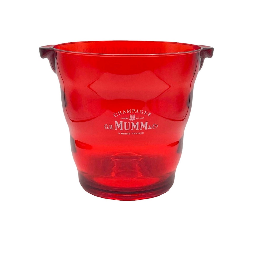 1980s Lucite G. H. Mumm & Cie Champagne Ice Bucket Cooler / Vintage Ice ...