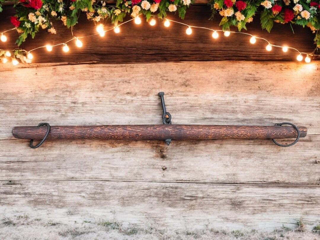 Antique Single Tree Yoke: Hand-forged Iron, Rustic Farmhouse Decor - Etsy