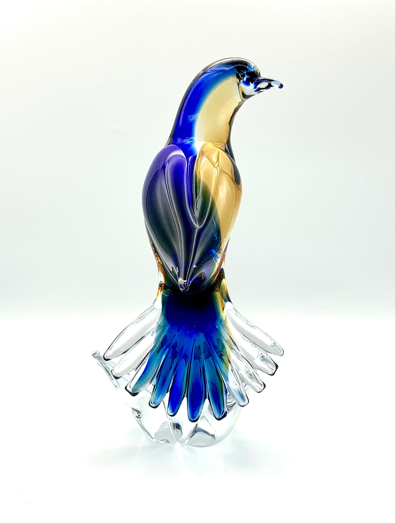 Formia Murano Art Glass Bird Figurine / Murano Vetri Di Murano | Etsy