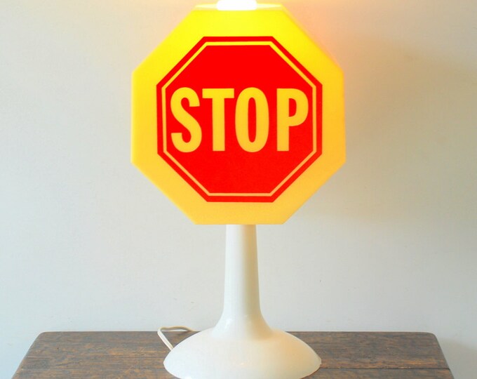 Vintage 1960's-1970's Stylette Plastics Road Way Signs Table Lamp - Etsy