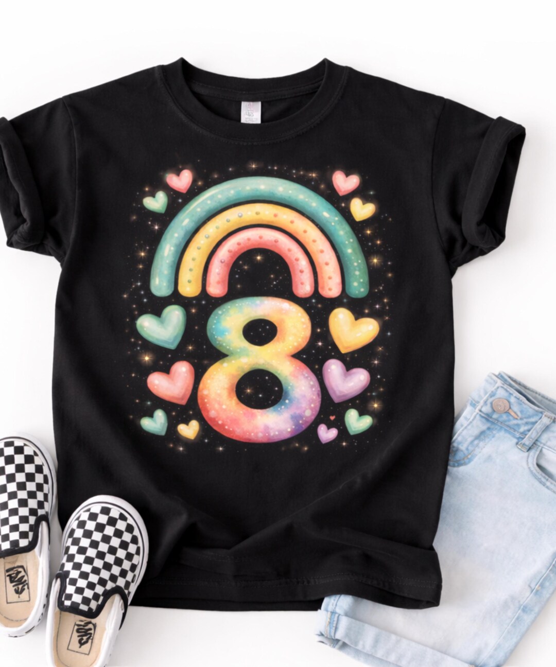 Custom 8th Birthday Shirt, 8th Birthday Girl Shirt 8 Years Old Boho ...
