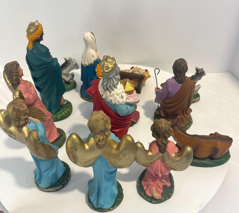Vintage Christmas Nativity Set: Jesus Mary & Joseph Figurine Set - Etsy