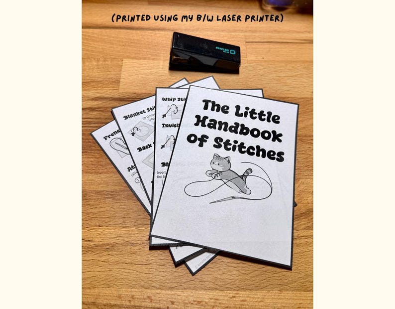 Printable Stitch Reference Guide | 8 Essential Hand Stitches for Felt ...