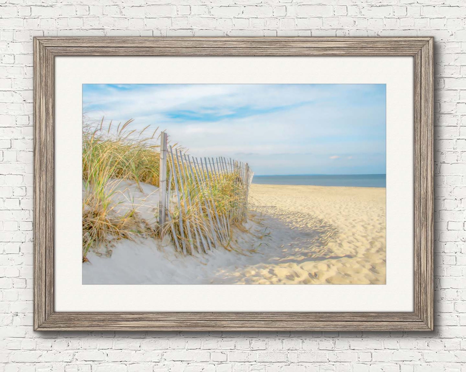 Seascape Cape Cod Wall Art Beach Canvas Coastal Art Beige | Etsy
